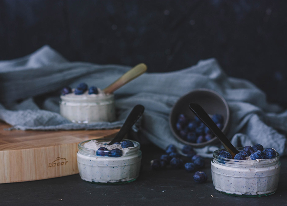 Yogur de arándanos