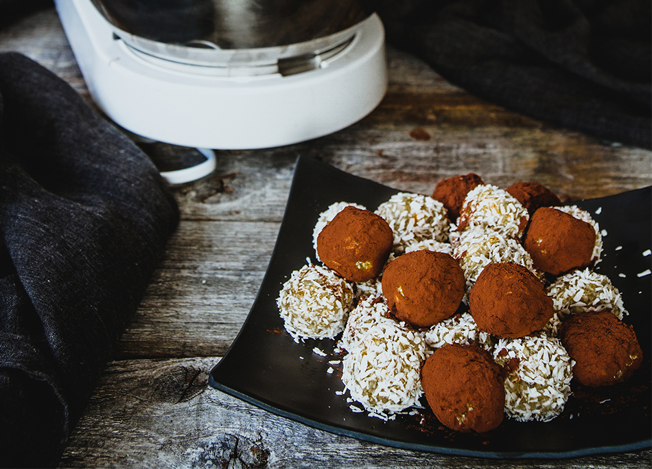 Snack vegano de naranja