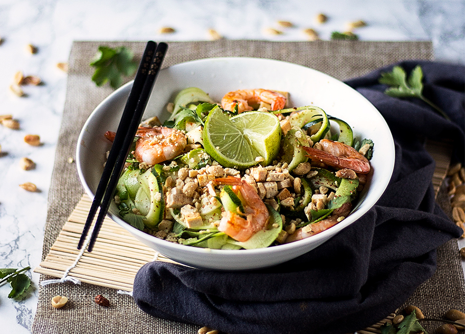 Pad Thaï aux nouilles de courgette